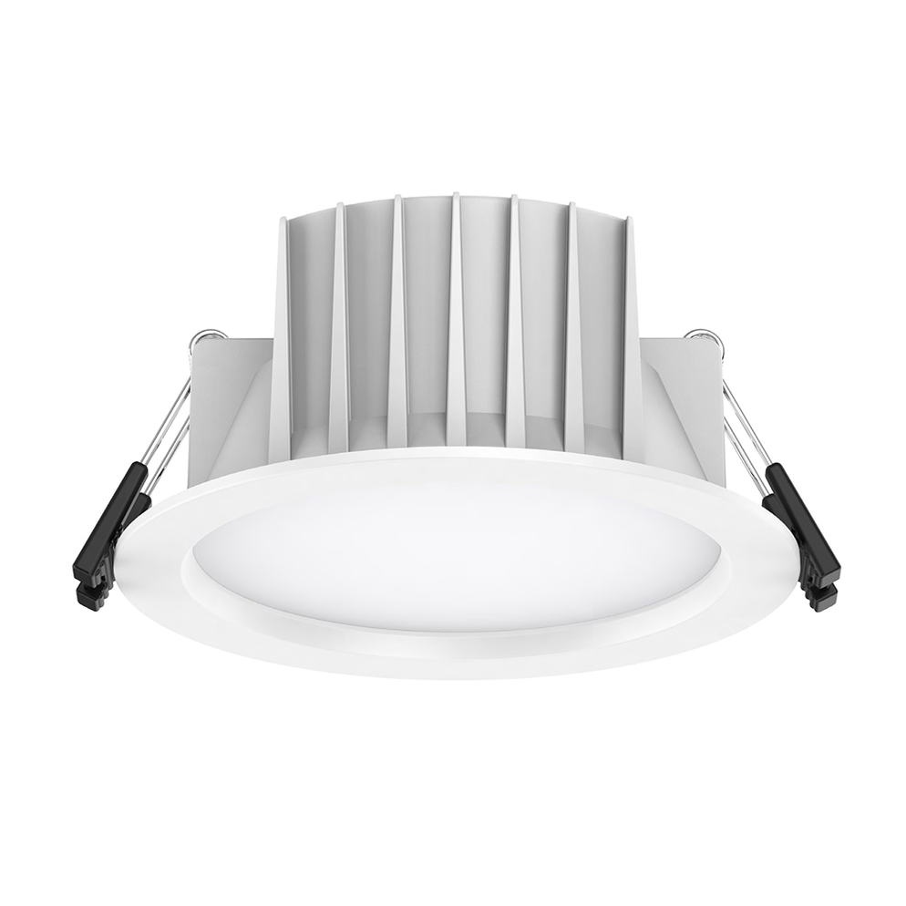 PACK OF 12, 8W WHT TRIM DL CCT SWITCH 90MM DIM — Discount Lighting