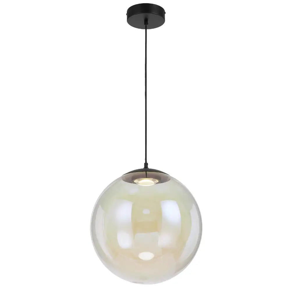 AURORA: 1 Light Round Glass Pendant Light (avail in 20cm, 30cm & 40cm ...