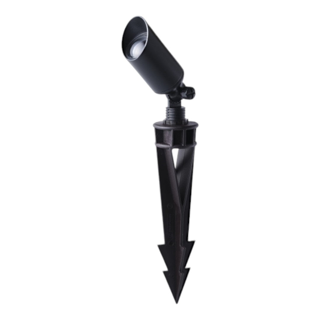 Heavy Duty Cast Aluminium Black Mini Spike Light (Available in 2700K ...
