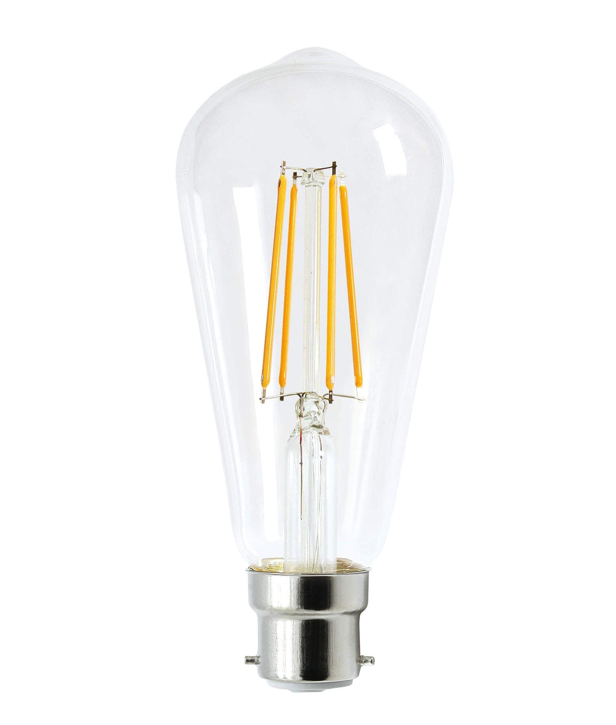 8W B22 Dimmable Clear Pear Shape LED Filament Globe (Avail in 2700K ...