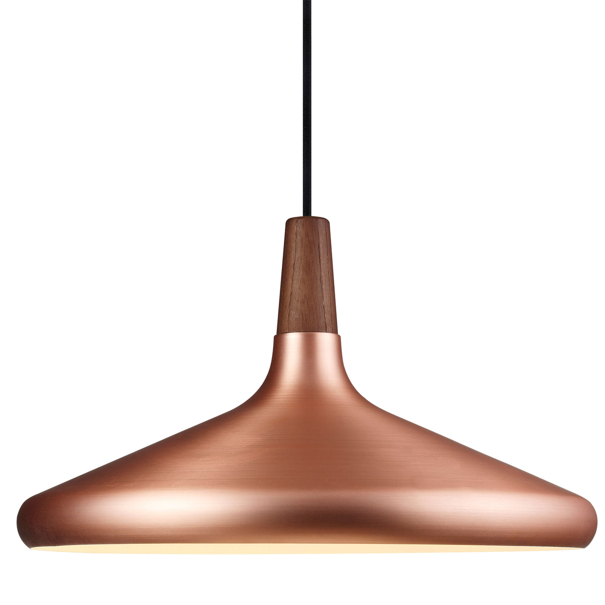 NORI 39cm Metal Pendant Light (avail in Black, White, Copper & Brushed ...