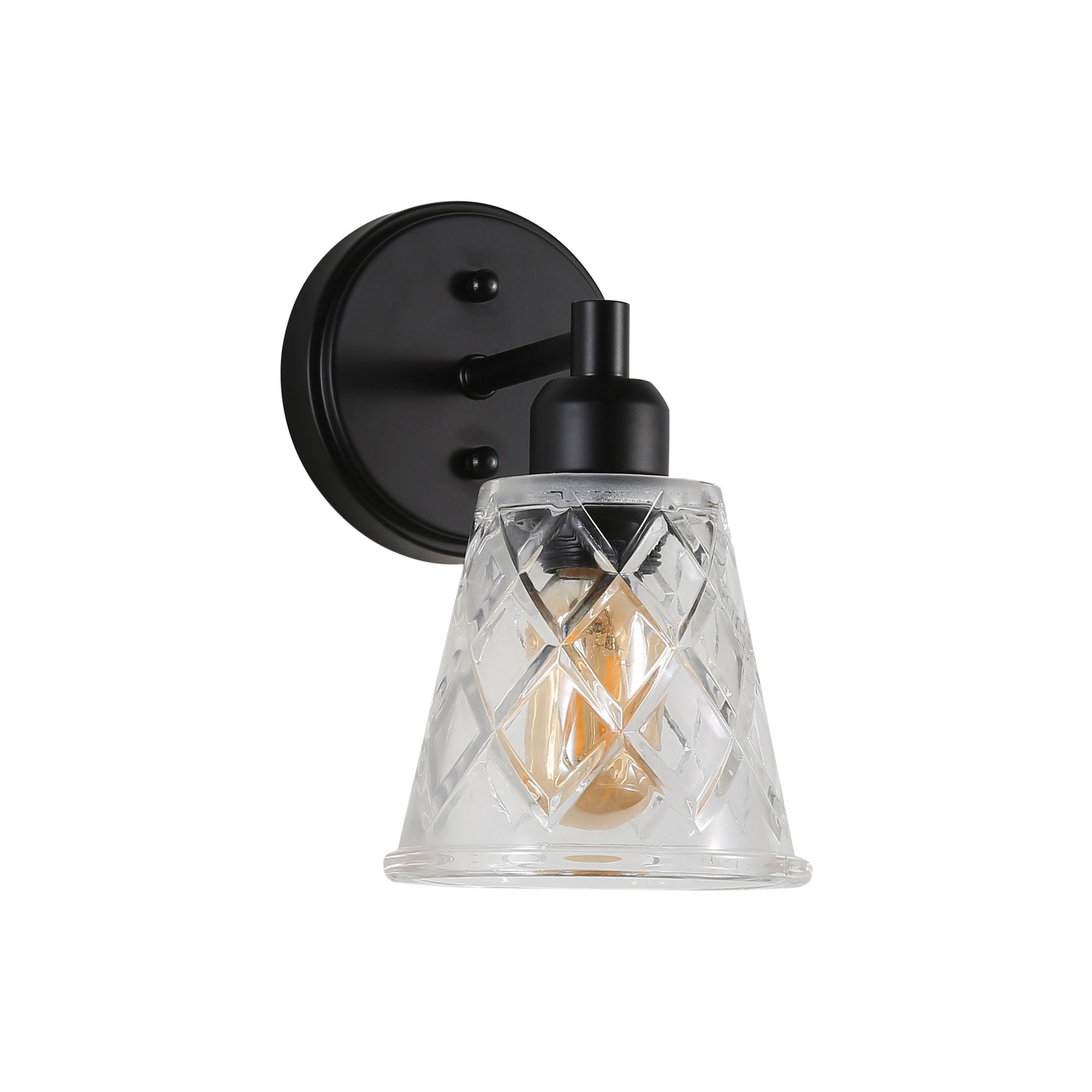 DRAM: Vintage Cut Glass Wall Light (Available in Clear, Blue & Amber ...