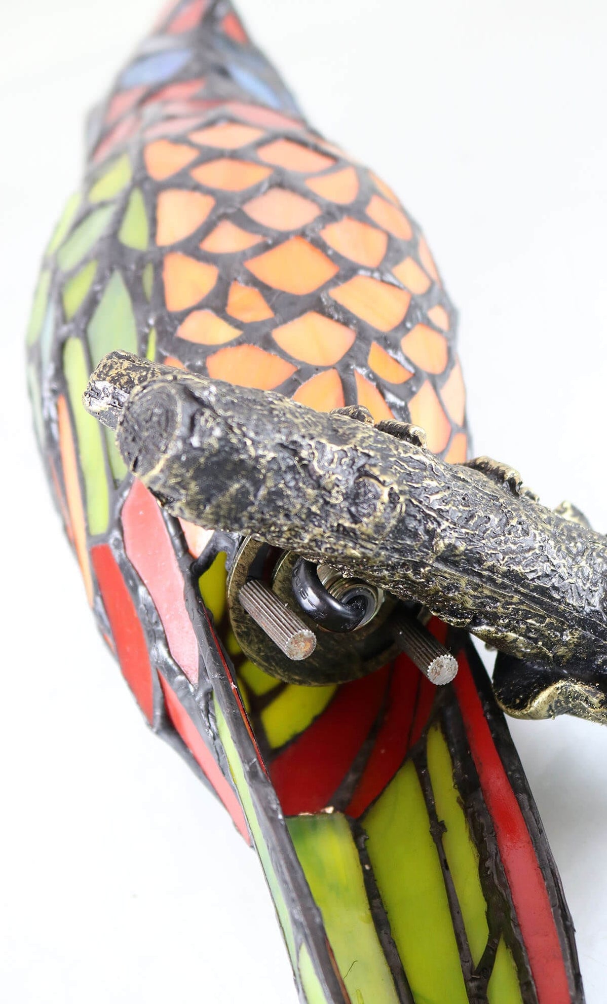 Parrot Tiffany Leadlight Table Lamp — Discount Lighting