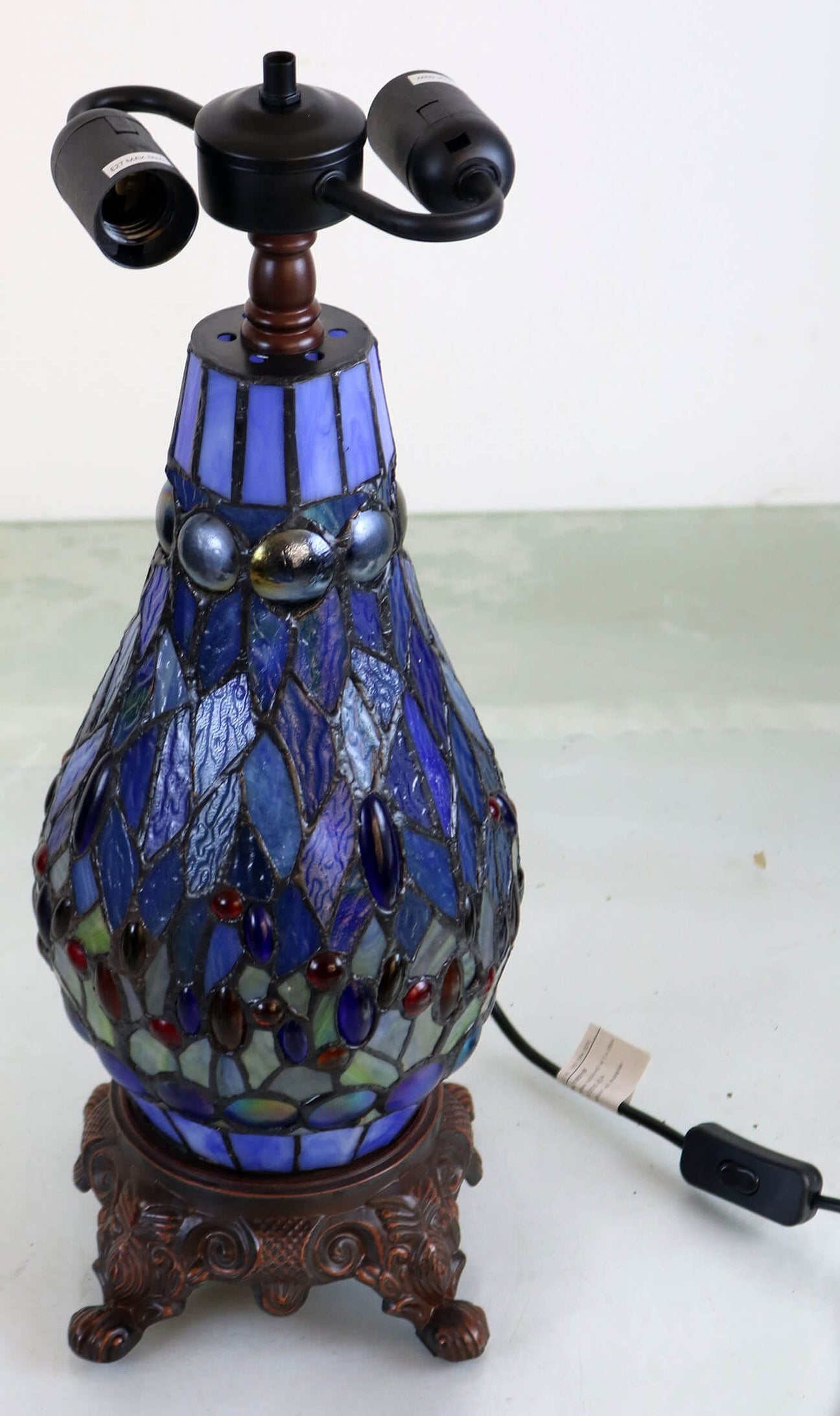 DRAGONIA: Glass Leadlight Table Lamp (Avail in Blue & Green) | $640.00