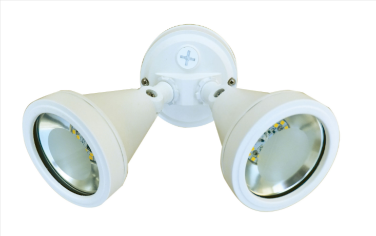 CADET LED Twin Floodlight White — Discount Lighting