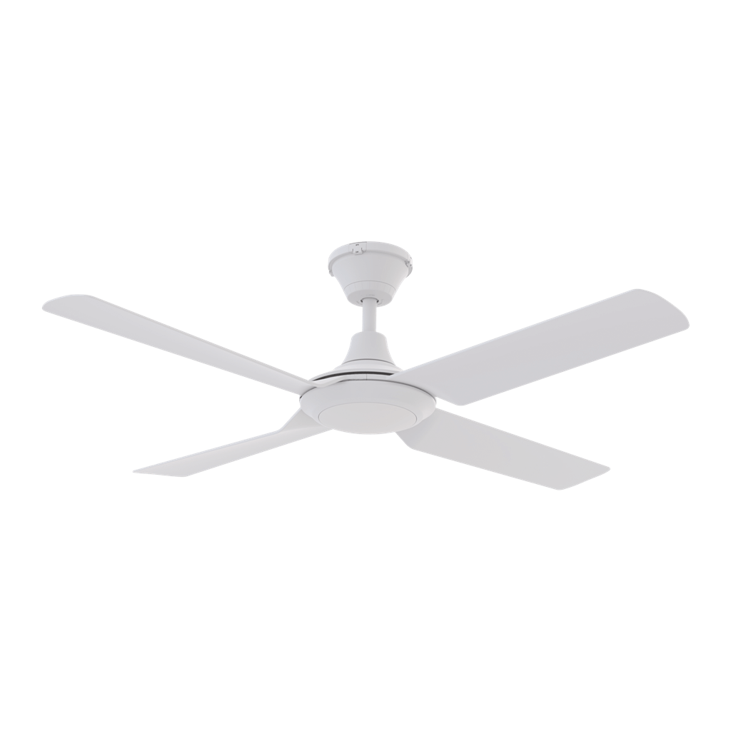 FRESCO 4 Blade 52" DC IP66 Ceiling Fan & LED Light (Avail in Black and ...