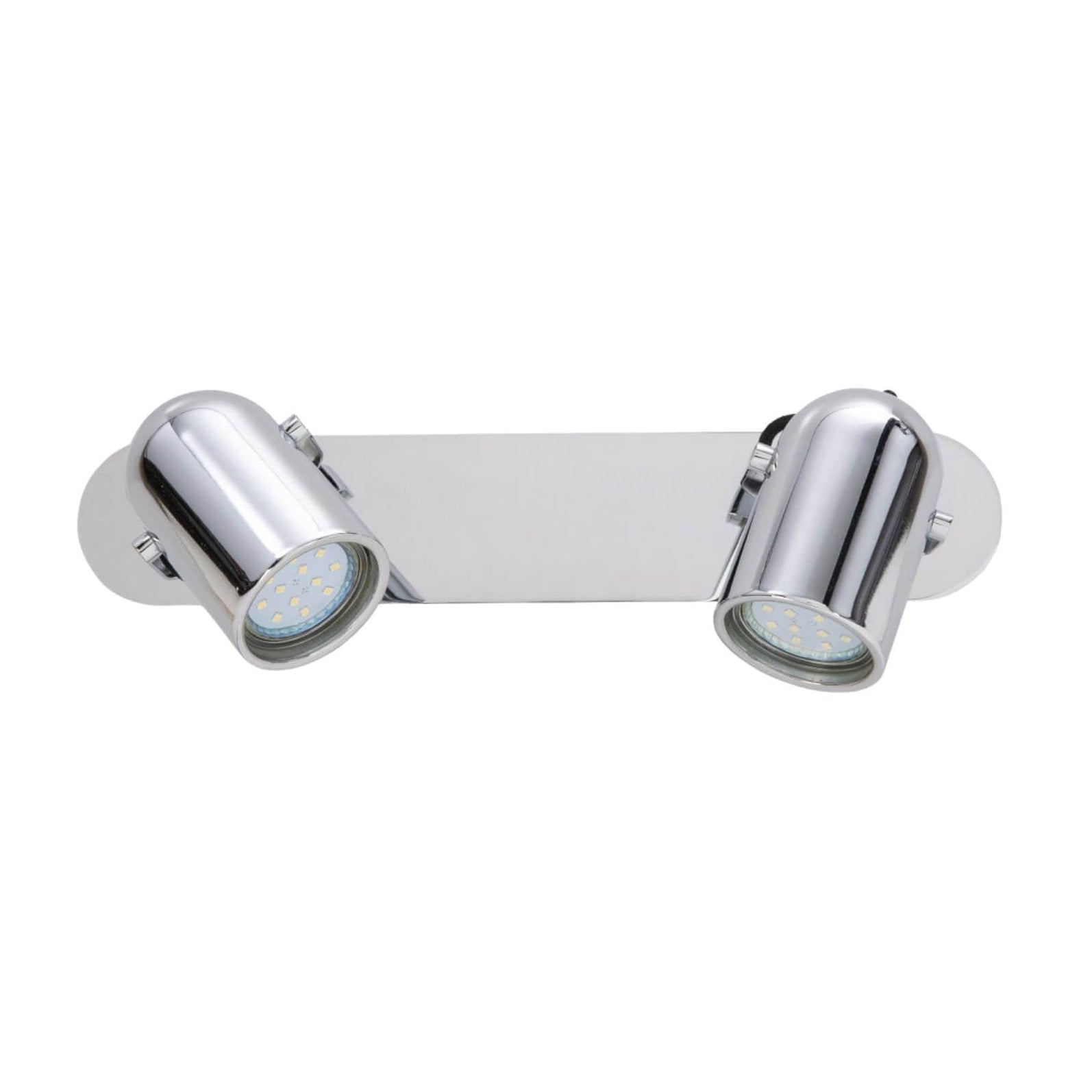 HAITI - Modern Chrome 2 Light Adjustable 4.5W Cool White LED Spot Ligh ...
