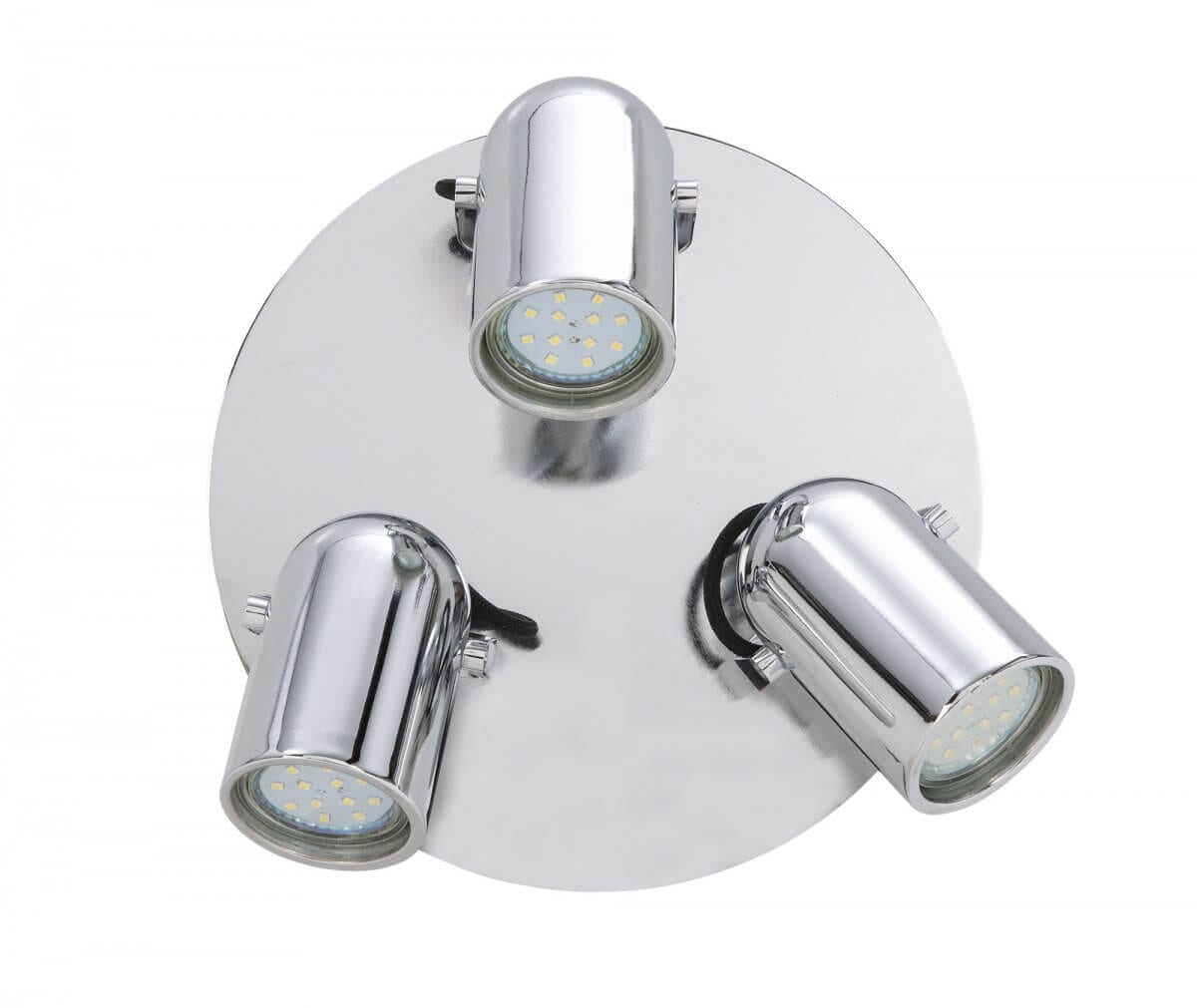 HAITI - Modern Chrome 3 Light Adjustable 4.5W Cool White LED Spot Ligh ...