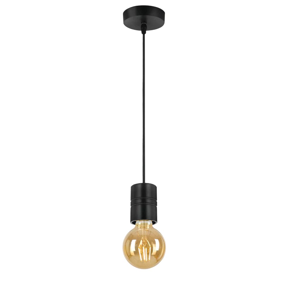 LANG - Black 1 Light Cord Set On Black Suspension — Discount Lighting