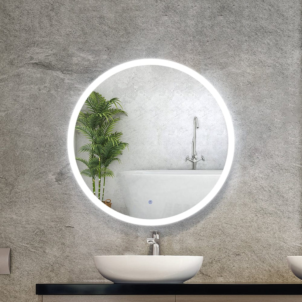 Embellir 70CM LED Wall Mirror With Light Bathroom Decor Round Mirrors ...