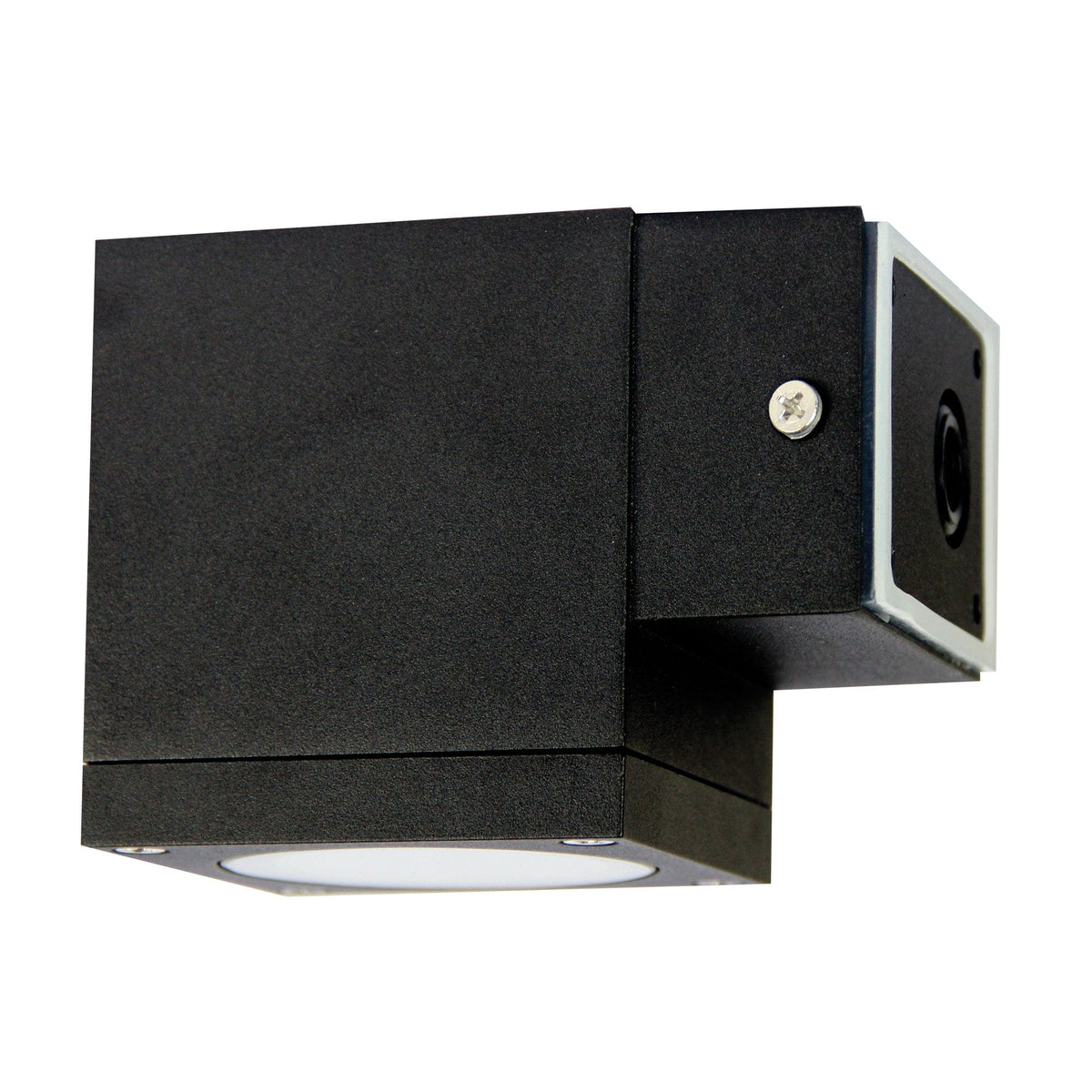 KUBE - Modern Black Powder Coated Square Down Only GU10 Exterior Wall ...