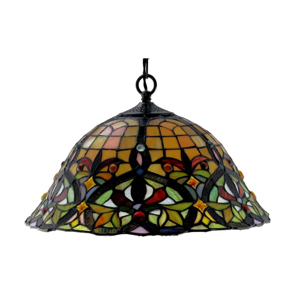 6421 LEADLIGHT - Coloured Dragonfly Lead Light Pendant — Discount Lighting
