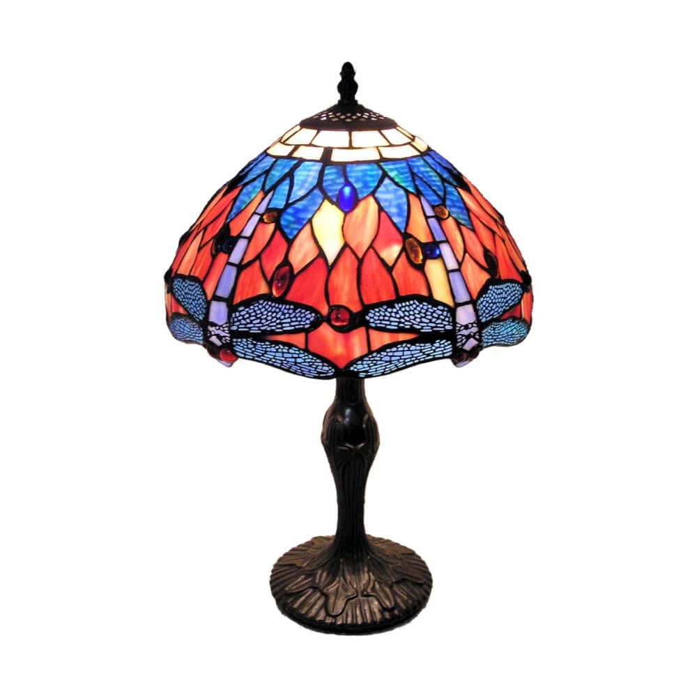 LEADLIGHT - Coloured Dragon Design Lead Light Table Lamp - 12 Inches ...