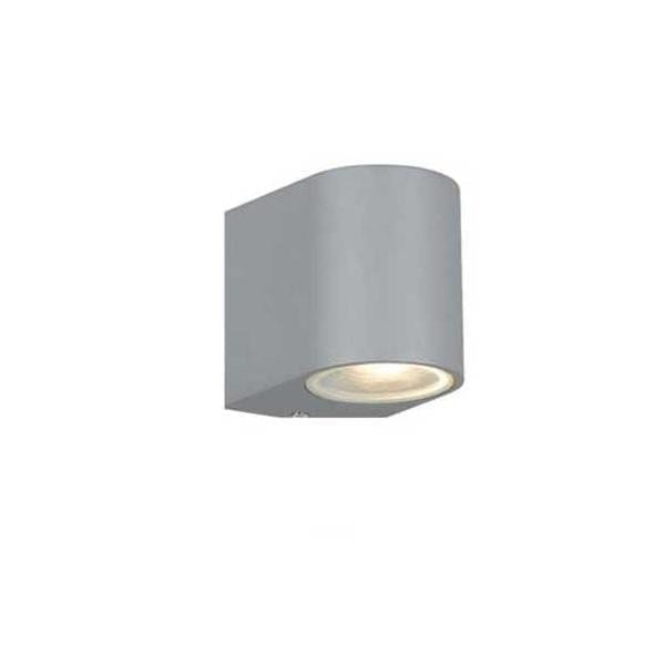 EOS - Modern 1 Light 240 Volt Silver Exterior Wall Light — Discount ...
