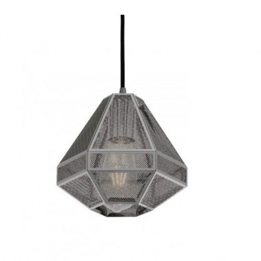 MAGNUS - Small Elegant Gun Metal Patterned Shade 1 Light Pendant | $139.00