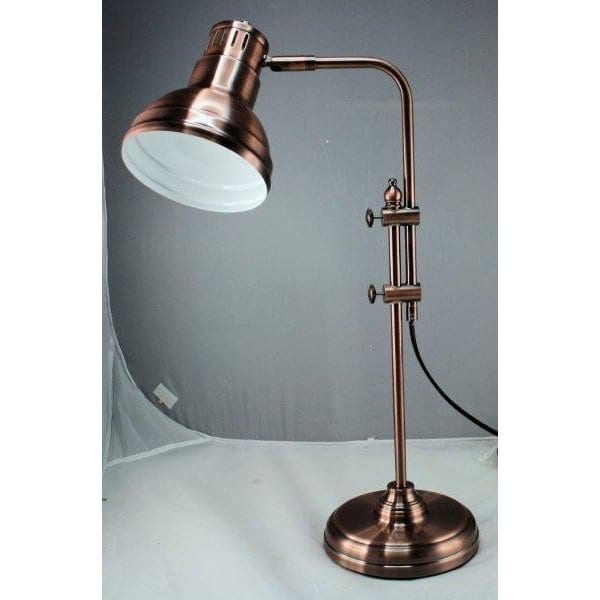FEDERATION - Traditional Antique Copper Metal 1 Light Table Lamp ...