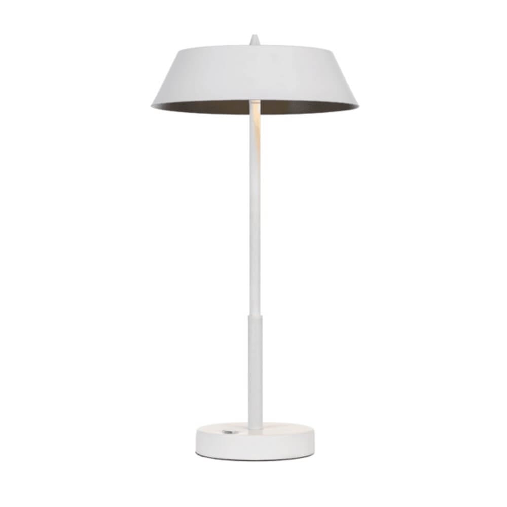 ALLURE - Modern White 7W Warm White 3 Stage Touch LED Table Lamp With ...
